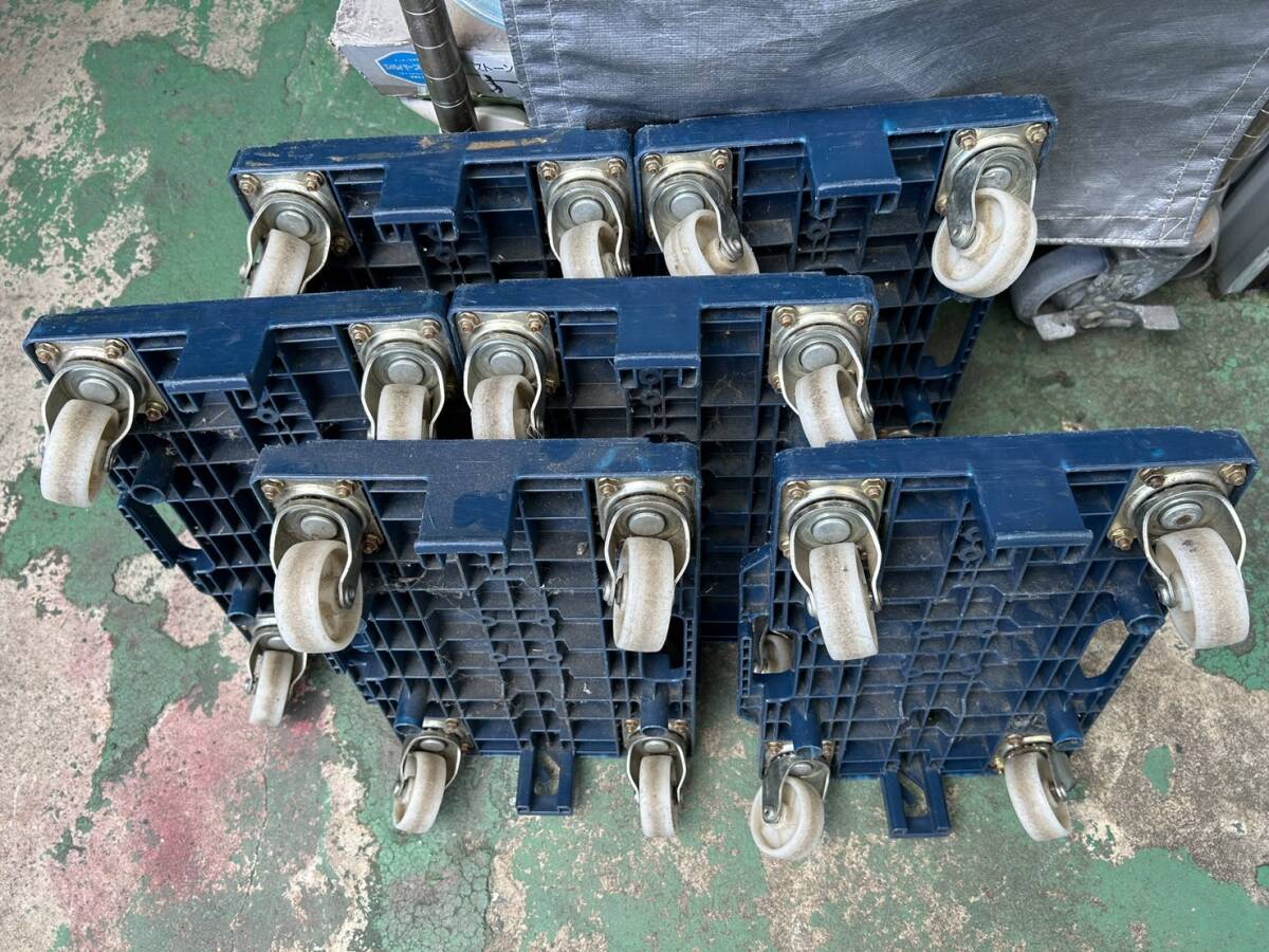 Yahoo!オークション - S480/河淳 KAWAJUN キャリア 6台セット 平台車 ...