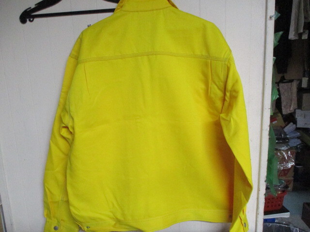Yahoo!オークション - S493/未使用 3L イエロー 作業服 ブルゾン 上着 ...