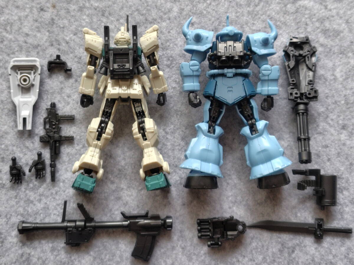 Yahoo!オークション - Gフレーム グフ・カスタム / 陸戦型ガンダムx2