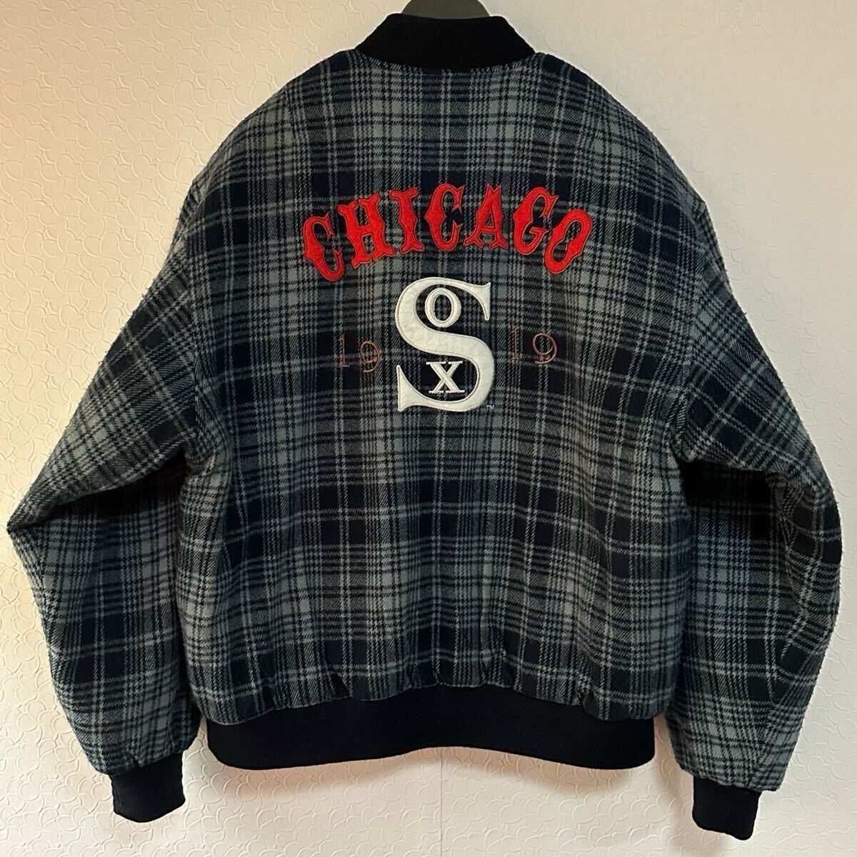 Yahoo!オークション - 90’s MLB ホワイトソックス MIRAGE スタジャン ...