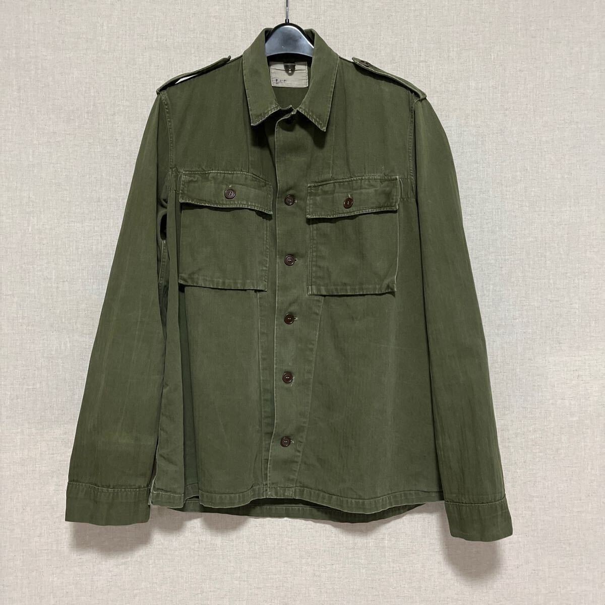 50s オランダ軍 HBT ヘリンボーン ジャケット ビンテージ ワーク 50s オランダ軍 HBT ヘリンボーン ジャケット ビンテージ ワーク