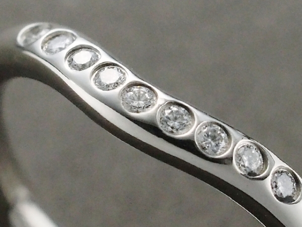 Yahoo!オークション - ティファニー ダイヤモンド カーブドバンドリン...