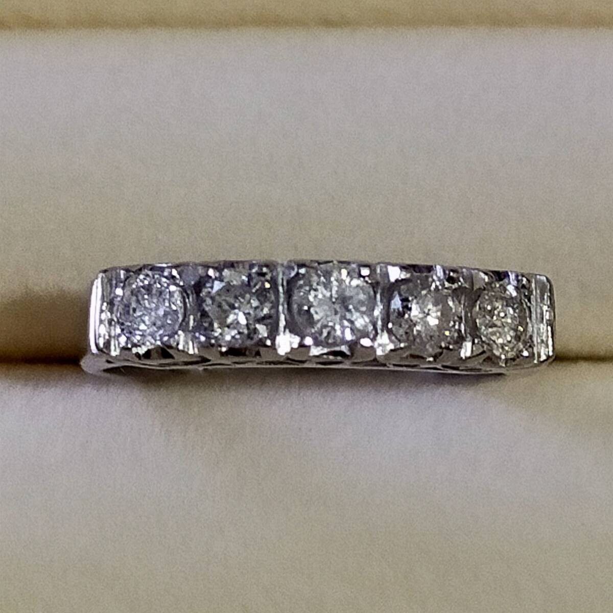 Yahoo!オークション - ダイヤリング 指輪 0.53ct Pt900 10号