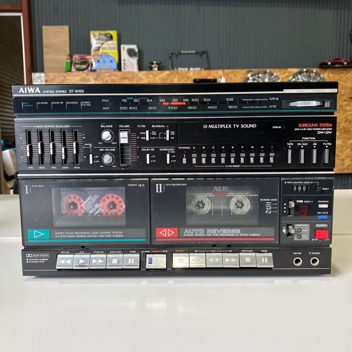 Yahoo!オークション - 【A-50】（通電ok 動作未確認）AIWA ST-W101用 ...