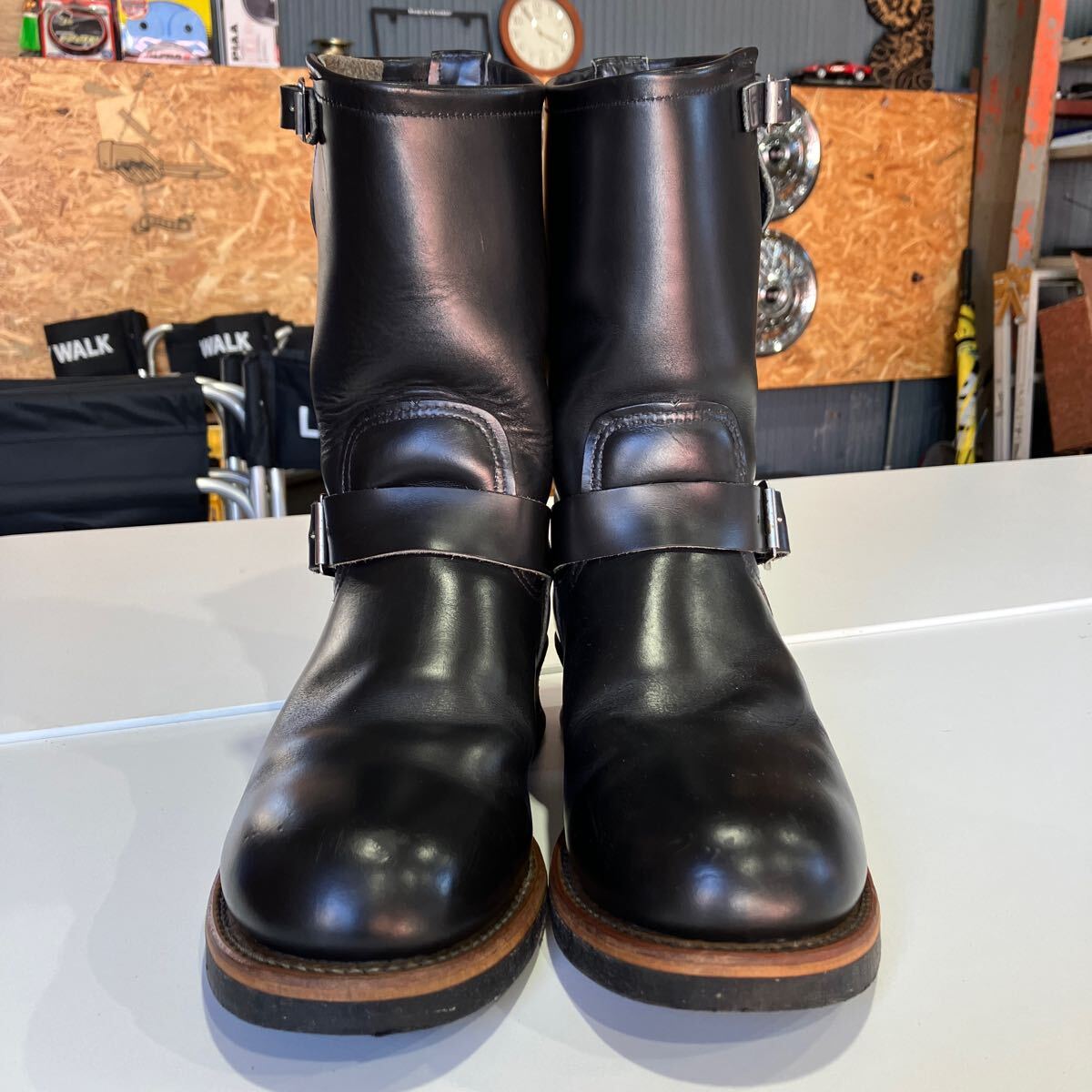 A-65 REDWING レッドウィング エンジニアブーツ ブーツ エンジニア ブラック ANSI Z41 PT91 MI/75 C/75 茶芯 26〜27㎝(9インチ)｜売買された ...