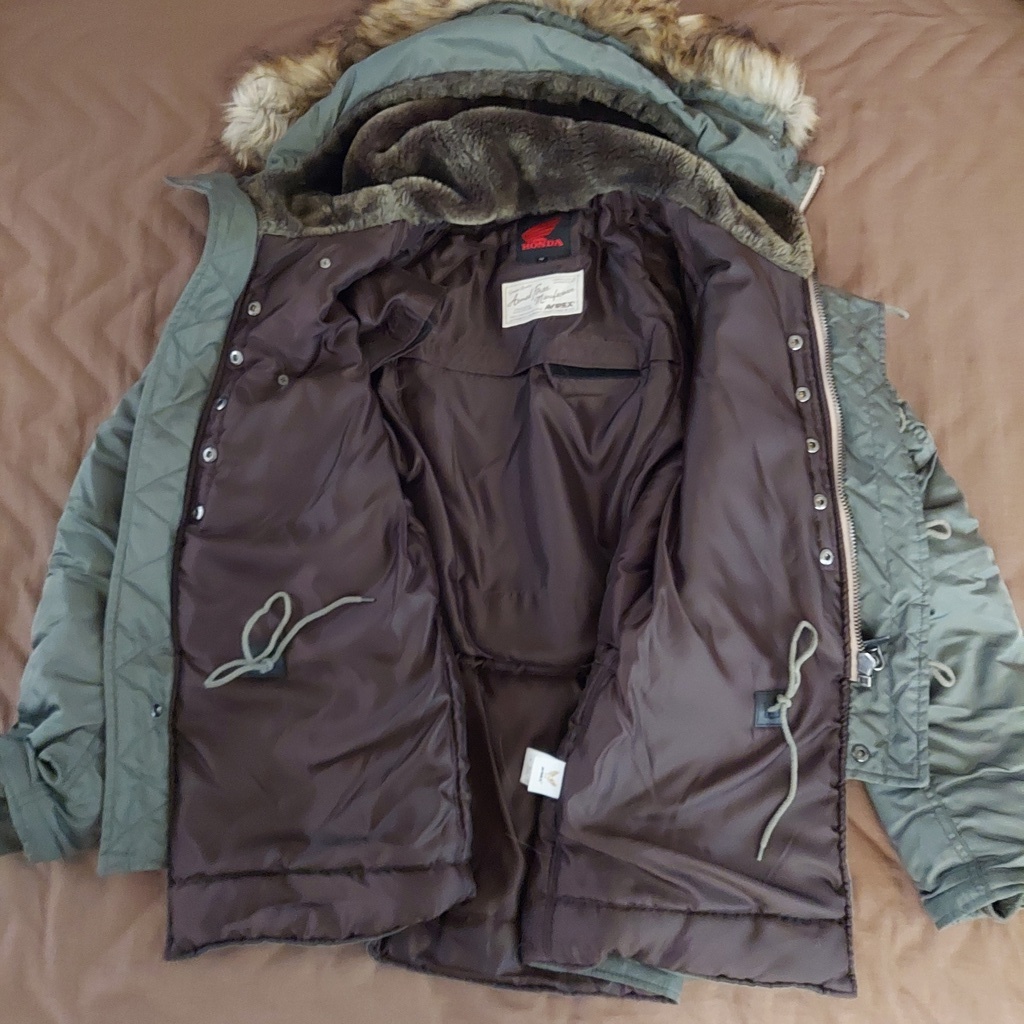 Honda x AVIREX N-3B ライディングジャケット ウィンタージャケット Mサイズ 0SYTN-T3Z ホンダ アヴィレックス N3B(Mサイズ)｜売買されたオークション情報 ...