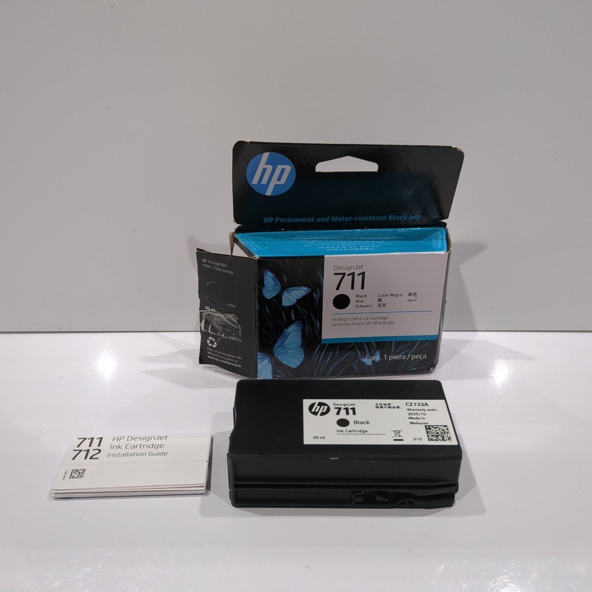 Yahoo!オークション - 1002y04r HP HP711 インク カートリッジ ブラッ...