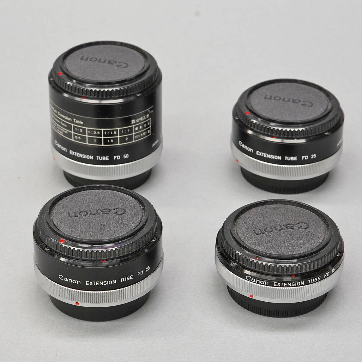 Yahoo!オークション - 【80】Canon Extension Tube FD 15・25・25・50 ...