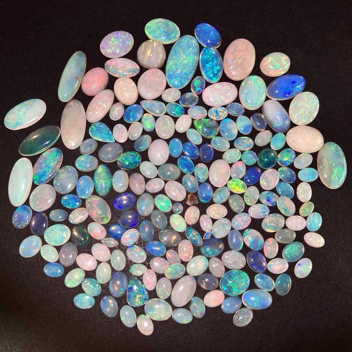 Yahoo!オークション - 遊色効果抜群 天然オパールおまとめ156.5ct o ル...