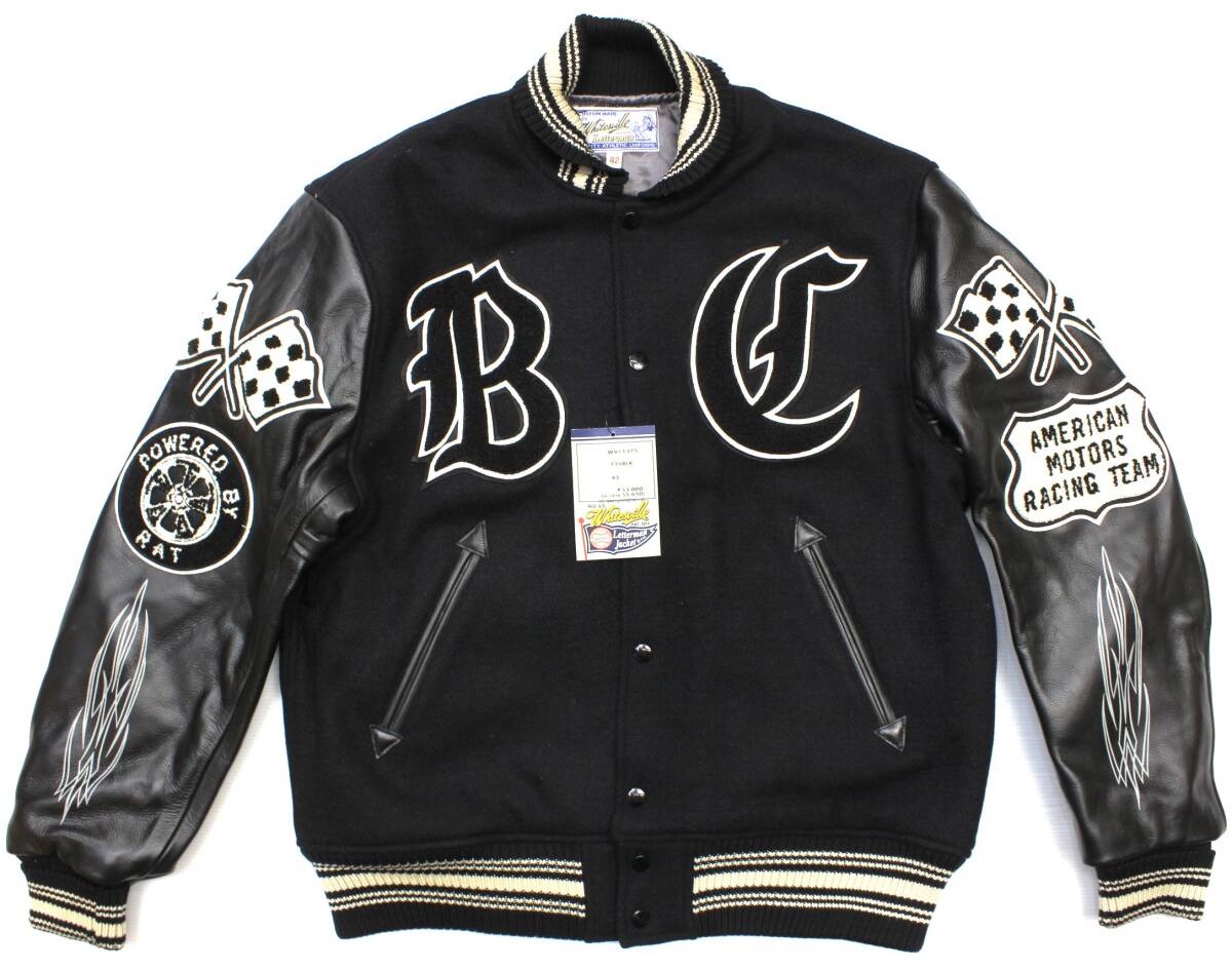 Yahoo!オークション - YA92東洋42(XL)アワードジャケット 袖革 ホット...