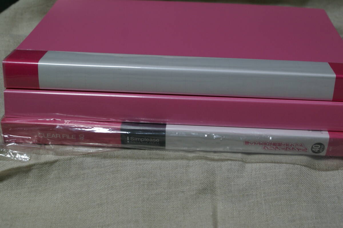 Yahoo!オークション - KING JIM A4 クリアファイル 40ポケット 3冊