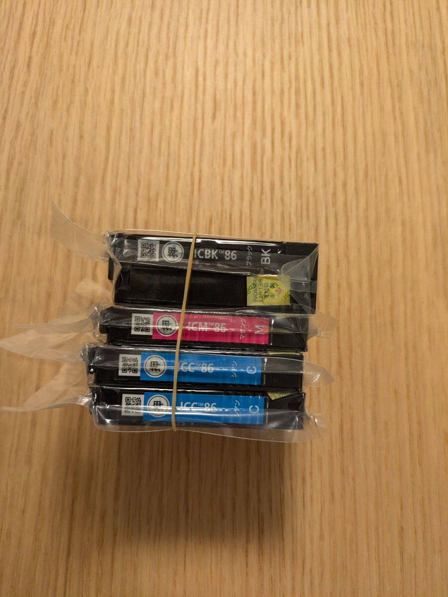 Yahoo!オークション - EPSON 純正インク ICBK86 ICM86 ICC86 4個セット...