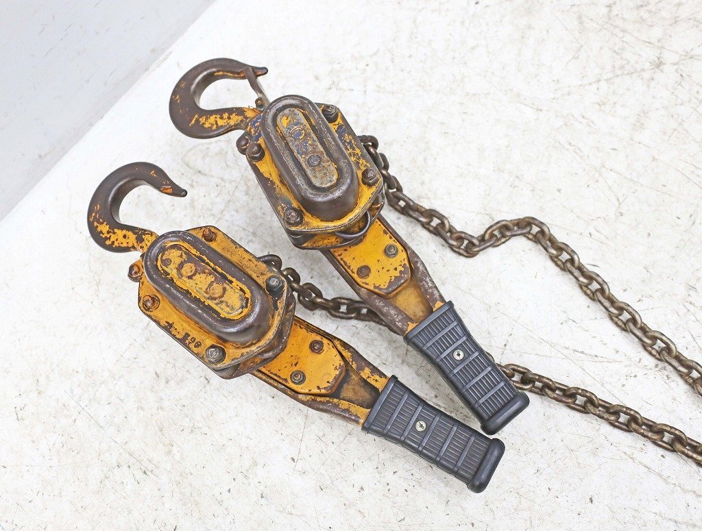 Yahoo!オークション - 7898B22 KITO キトー レバーブロック 1.6t 2個セ...