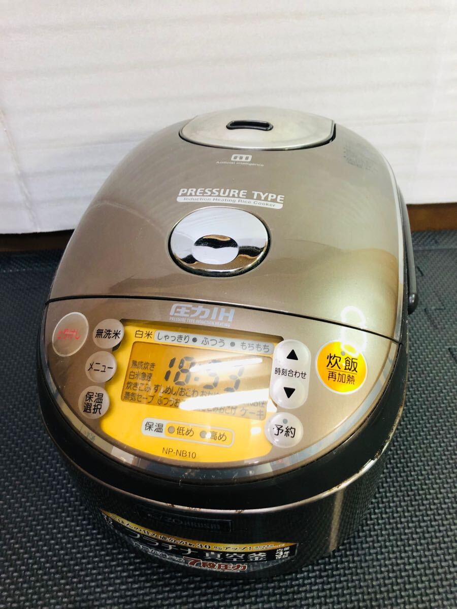 Yahoo!オークション - ZOJIRUSHI 象印 NP-NB10型 圧力IH炊飯ジャー 20...