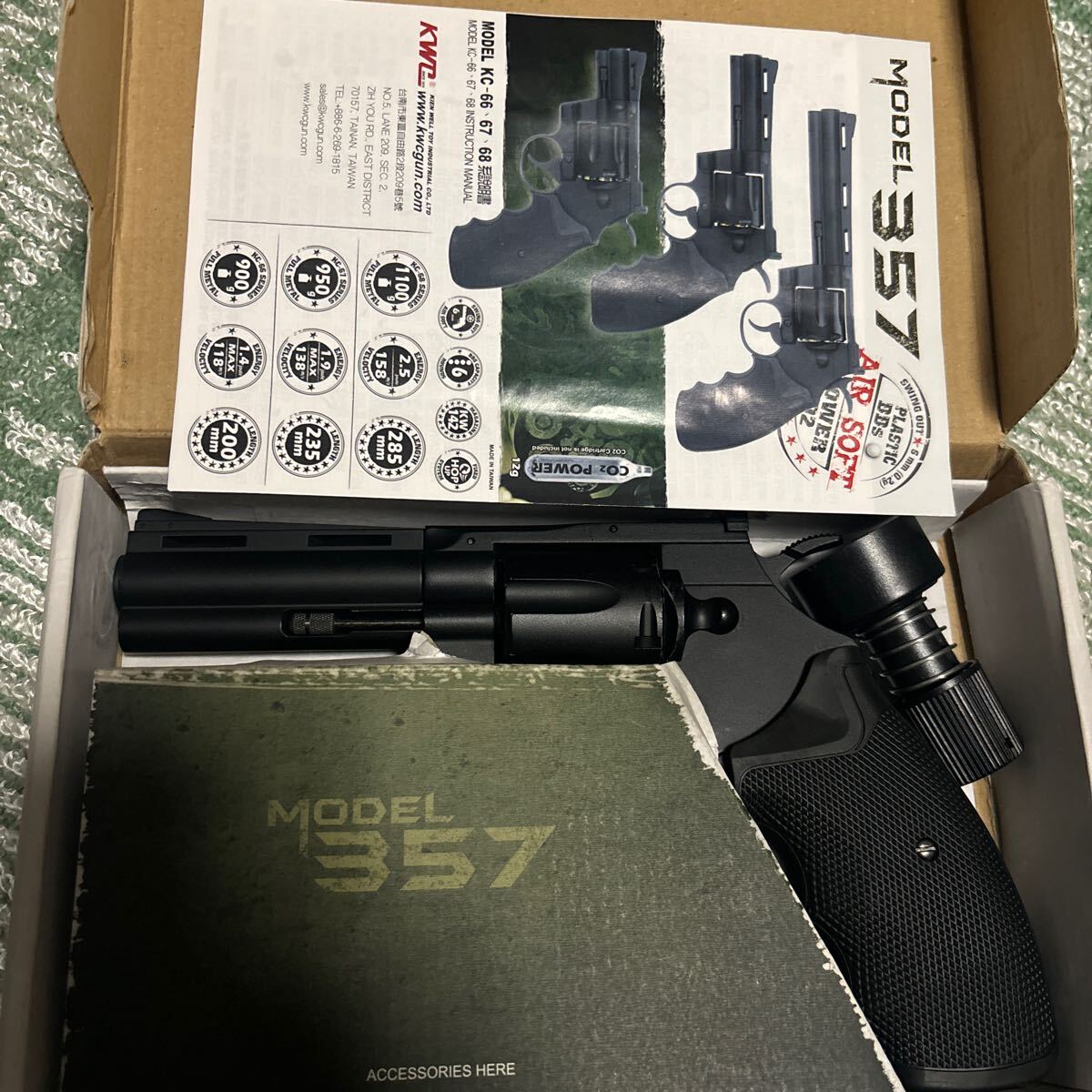 Yahoo!オークション - KWC model357 リボルバー ガスガン エアガン