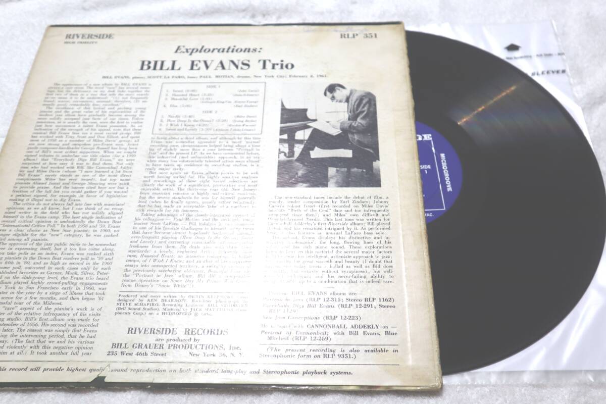 Yahoo!オークション - Bill Evans Trio Explorations Riverside RLP 35...