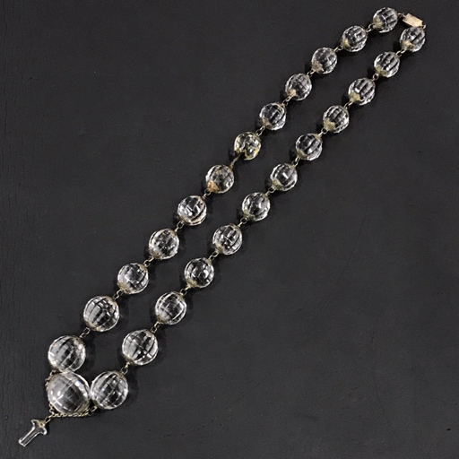 Yahoo!オークション - 1円 水晶 首飾り ネックレス 重量229g アクセサ...