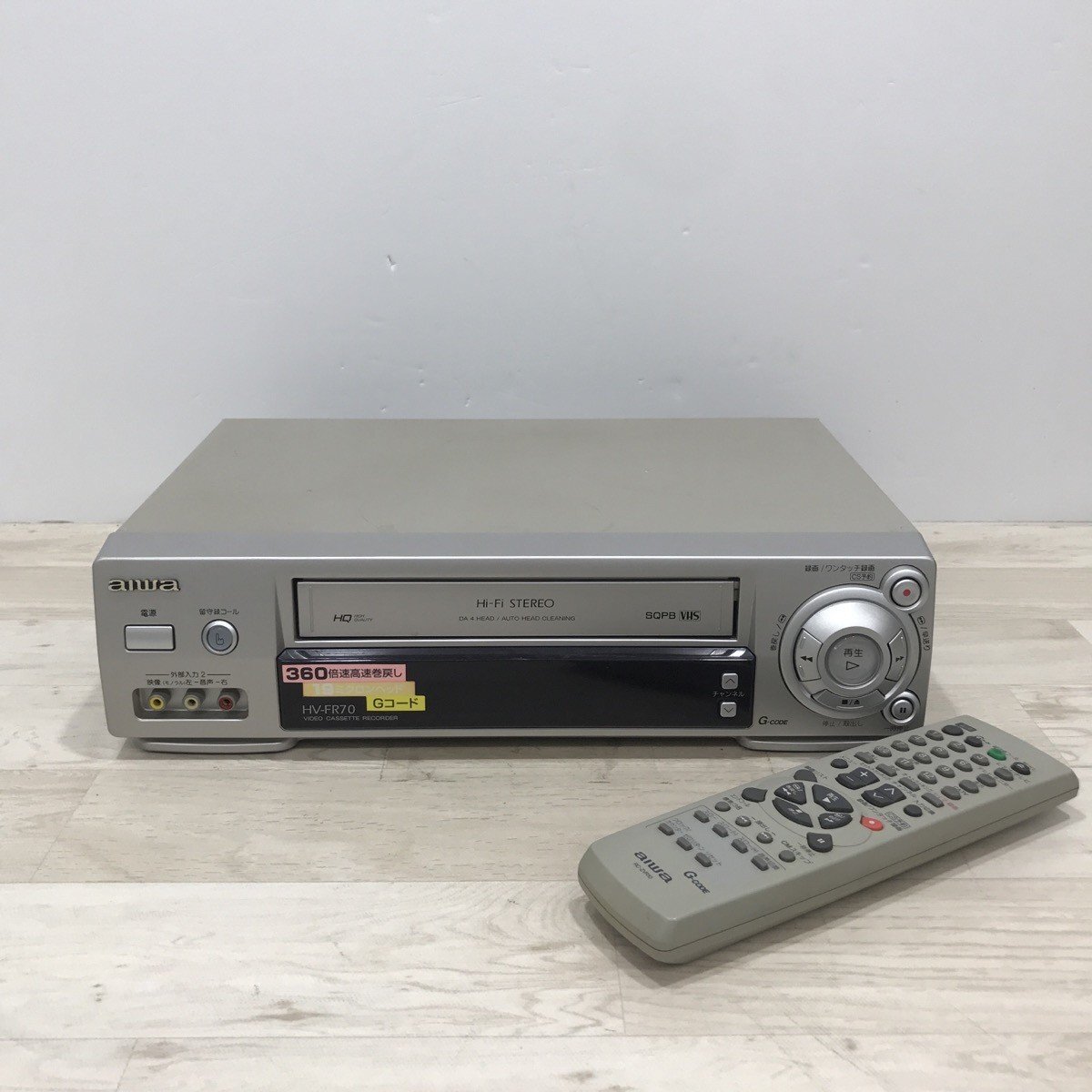 Yahoo!オークション - AIWA/アイワ VHSビデオレコーダーデッキ HV-FR70...