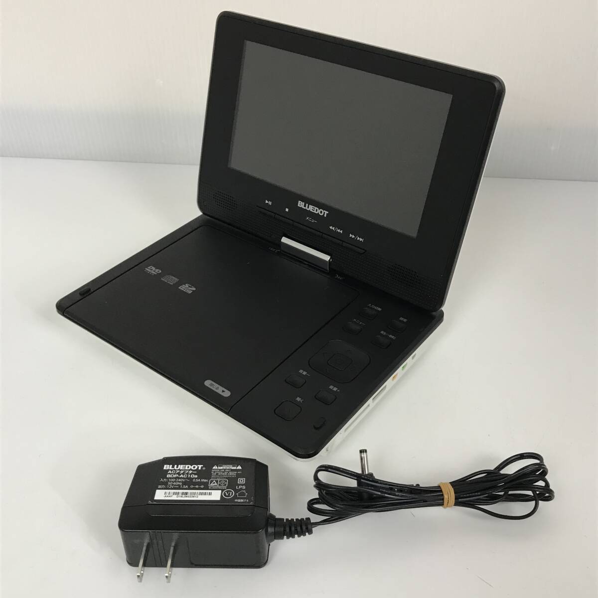 Yahoo!オークション - BLUEDOT ブルードット ポータブル DVDプレーヤー...