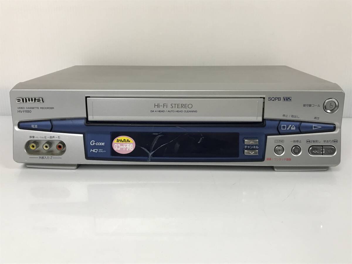 Yahoo!オークション - AIWA アイワ VHS ビデオデッキ HV-FR80 動作品 ...