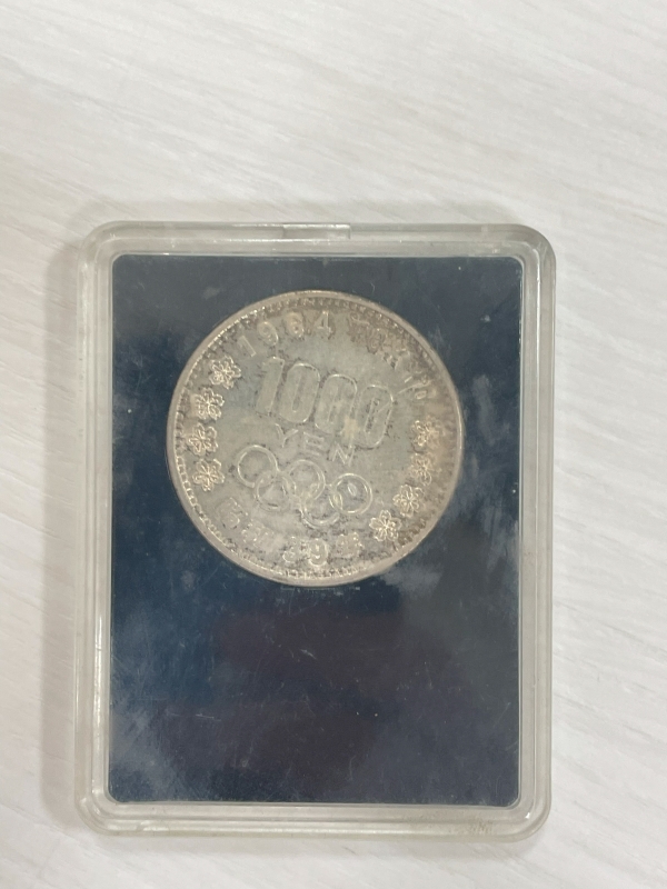 Yahoo!オークション - 【管理番号-P60】東京五輪 1964年 1000円銀貨 記...