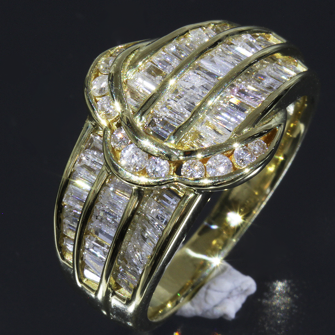 Yahoo!オークション - ダイヤ 1.17ct リング 11号 K18YG 6.2g 特価 新...