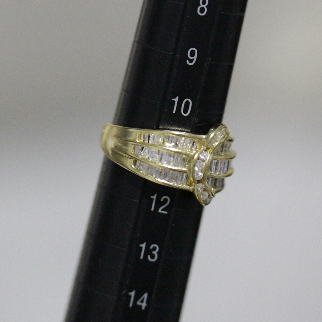 Yahoo!オークション - ダイヤ 1.17ct リング 11号 K18YG 6.2g 特価 新...