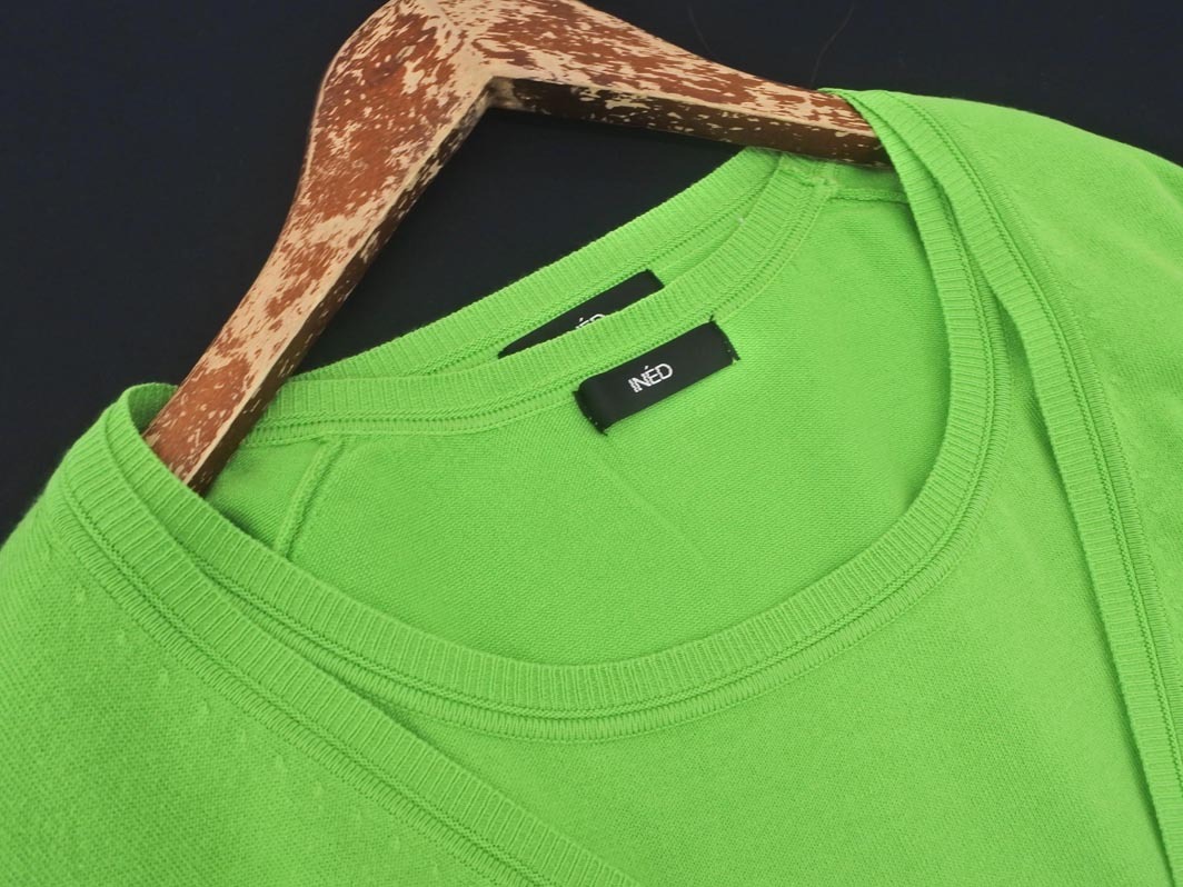 Yahoo!オークション - INED イネド 大きいサイズ アンサンブル カーデ...