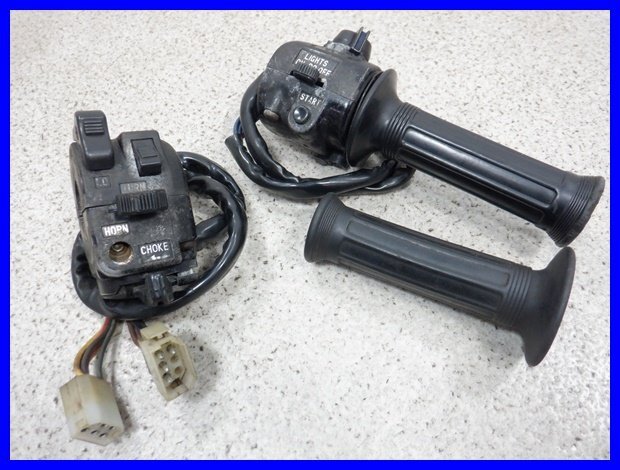 Yahoo!オークション - C370 XJ400 4V7 左右スイッチ アクセルスロット...