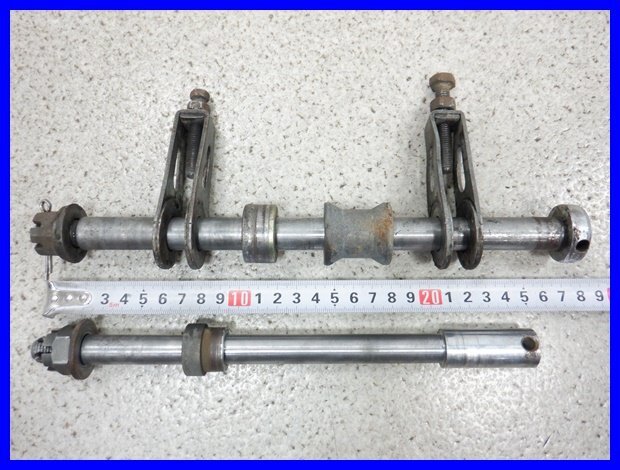 Yahoo!オークション - C370 XJ400 4V7 フロント・リアアクスルシャフ...