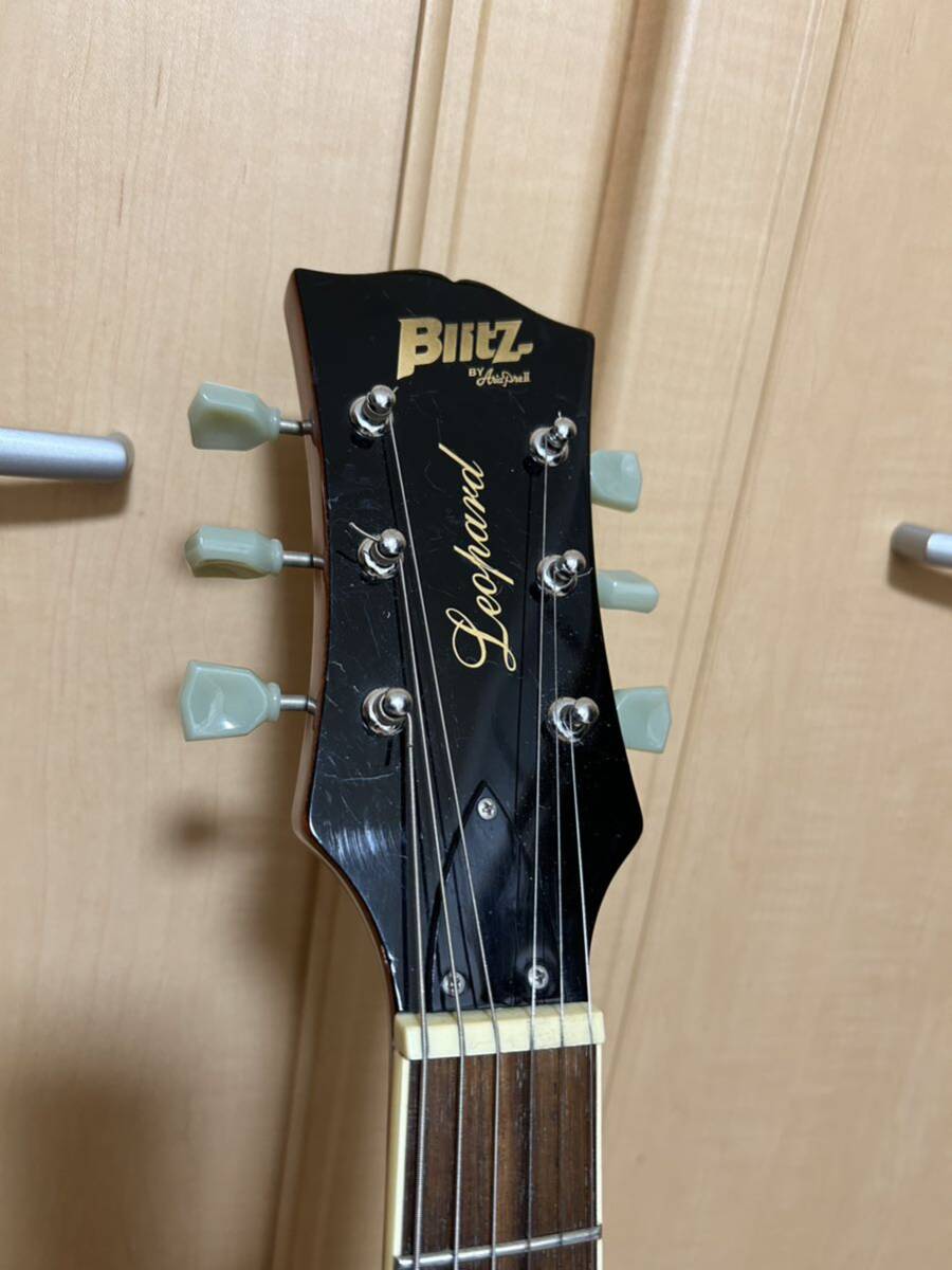 Yahoo!オークション - Blitz by AriaproII Leopard レスポール エレキ...
