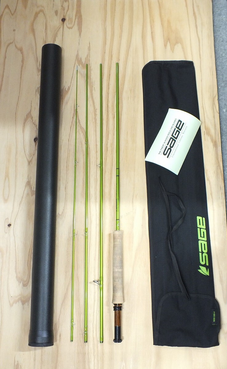 Yahoo!オークション - SAGE MOD 586-4 ＃5 8’6’’ 2 1/2oz フライロッ...