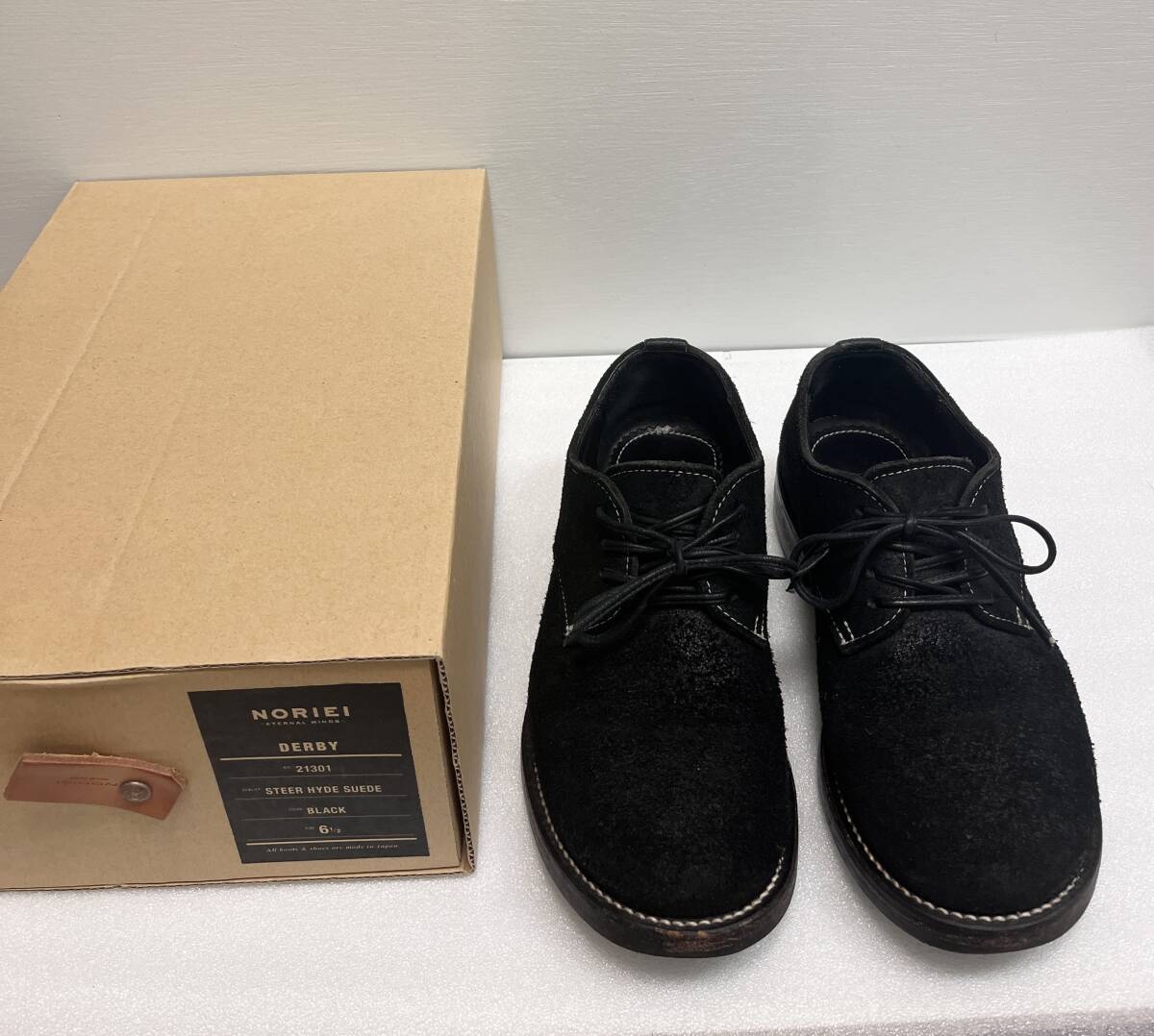 Yahoo!オークション - NORIEI ノリエイ DERBY SUEDE Black ダービー ス...