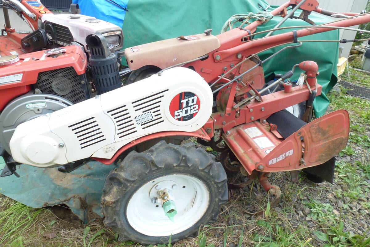 Yahoo!オークション - クボタ 耕うん機 TD502 ディーゼル 5馬力 宮城県...