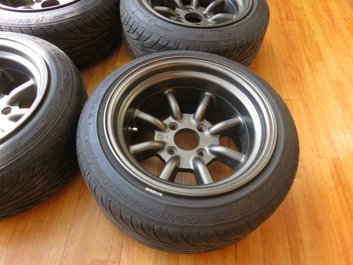 旧車 ワタナベ エイトスポーク Rタイプ 15インチ 114.3 4穴 L型 L28 S30Z S130Z フェアレディZ ハコスカ ケンメリ ジャパン(ラジアルタイヤ)｜売買された ...
