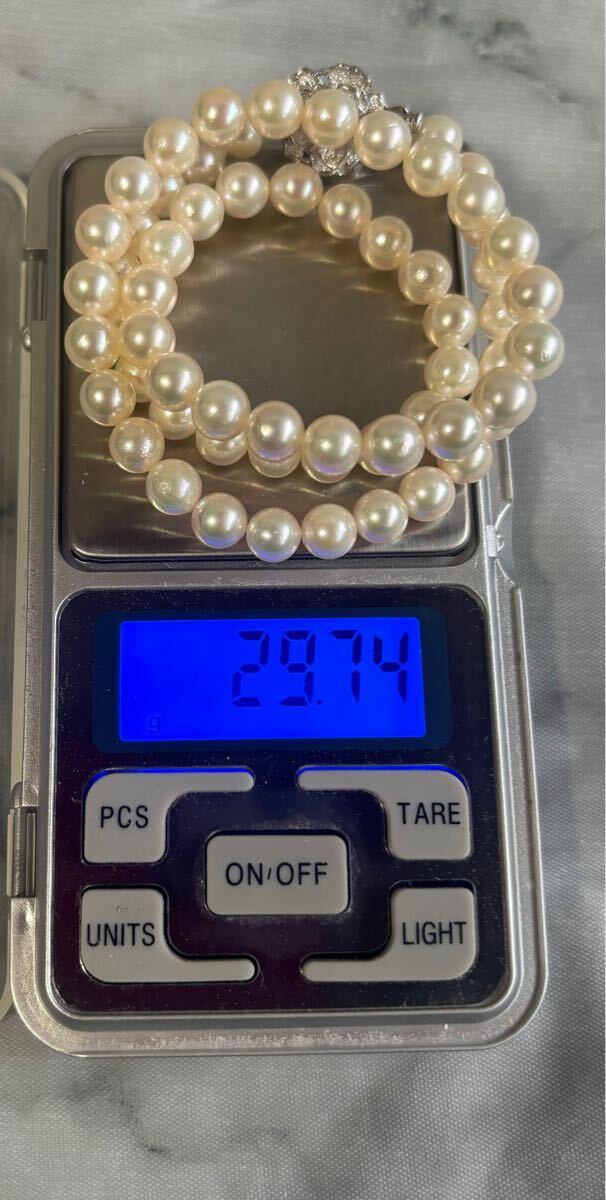 Yahoo!オークション - rrkk4305 7mm珠 パールネックレス真珠 SILVERク...