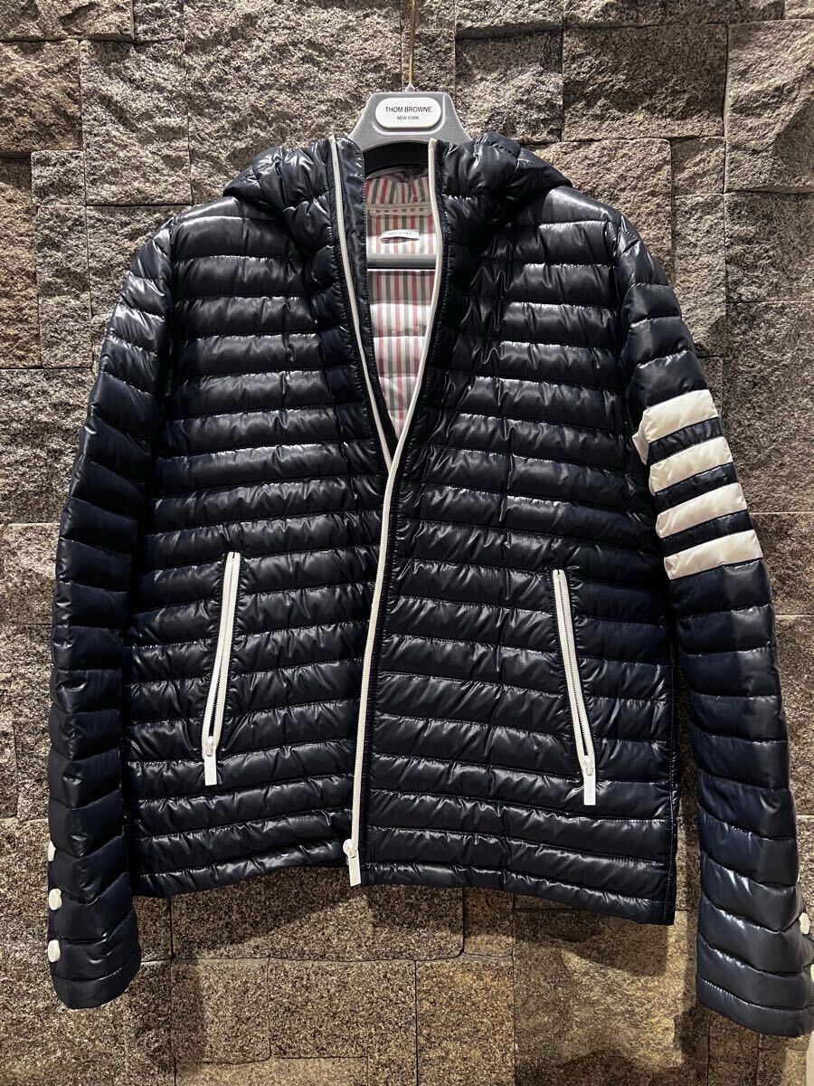 Yahoo!オークション - 正規極美品 THOM BROWNE ダウンジャケット size1...