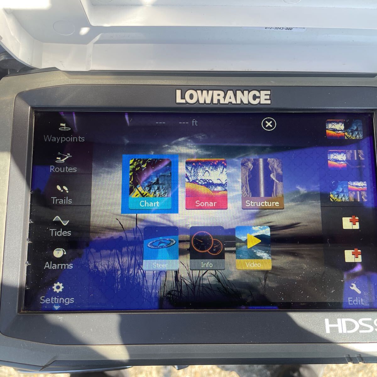 Yahoo!オークション - LOWRANCE ローランス 魚探 HDS9 本体モニターの...