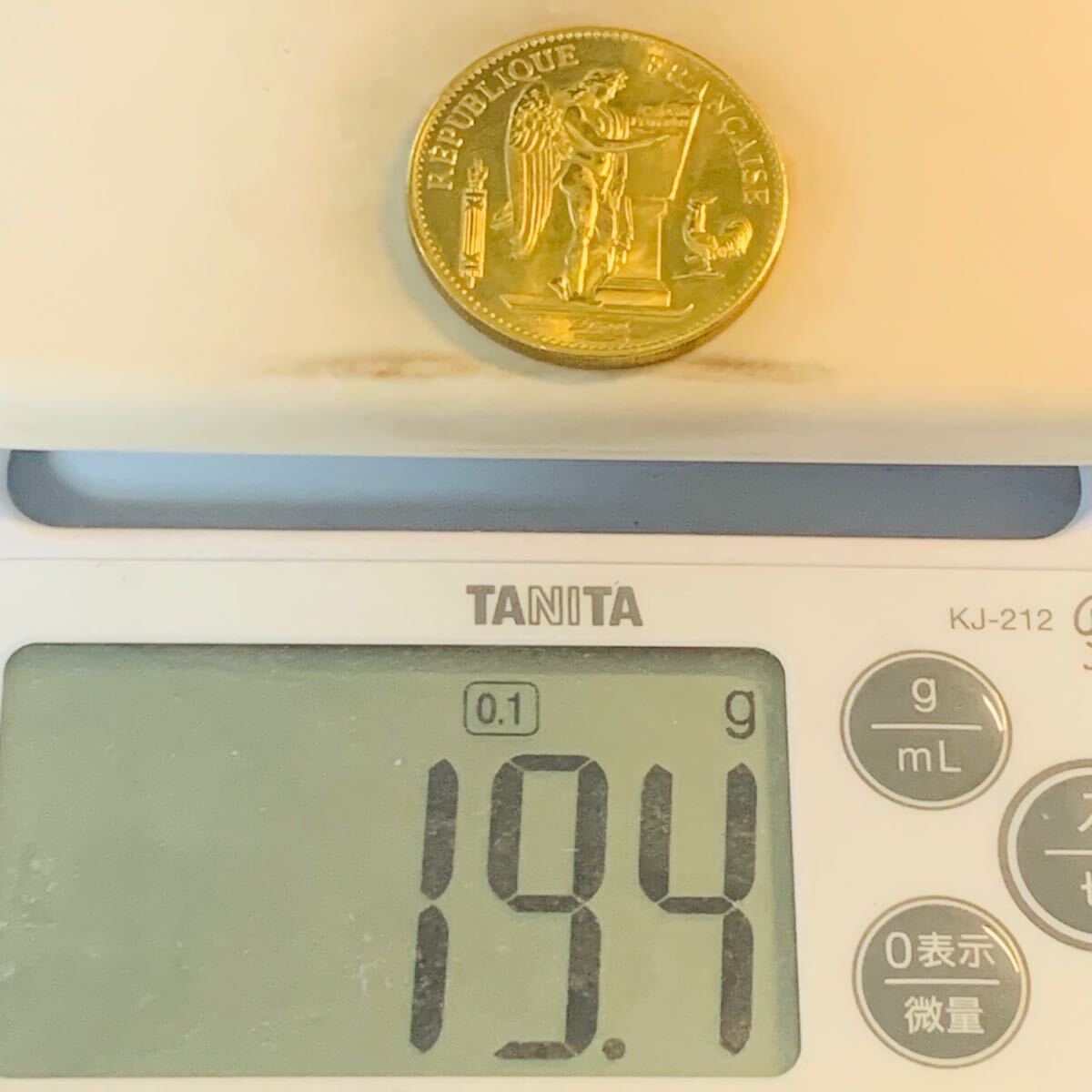 Yahoo!オークション - 金貨 古銭 1894年 フランス帝国 リバティ 桂冠 ...