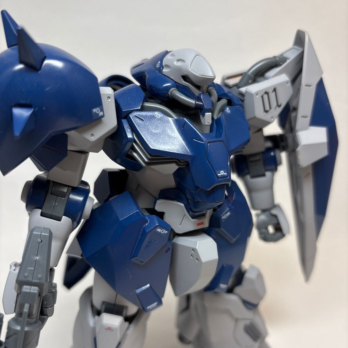 Yahoo!オークション - HG 1/144 メッサーF01型 塗装完成品 閃光のハサ...