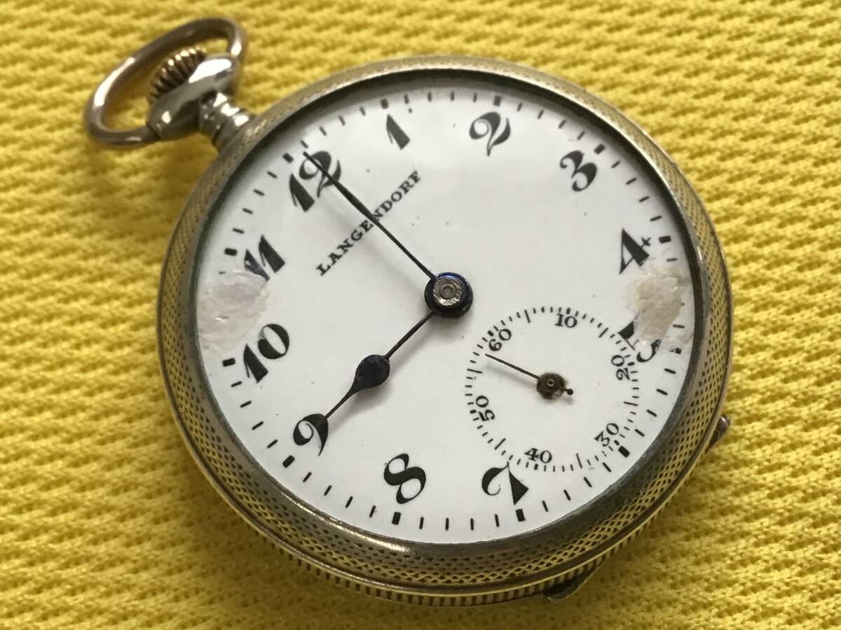 Yahoo!オークション - 1円〜ジャンク 部品取り LANGENDORF 手巻き シル...