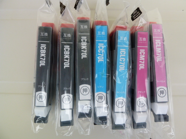 Yahoo!オークション - EPSON 互換 インク IC6CL 70L 7本 送料無料 ジャ...