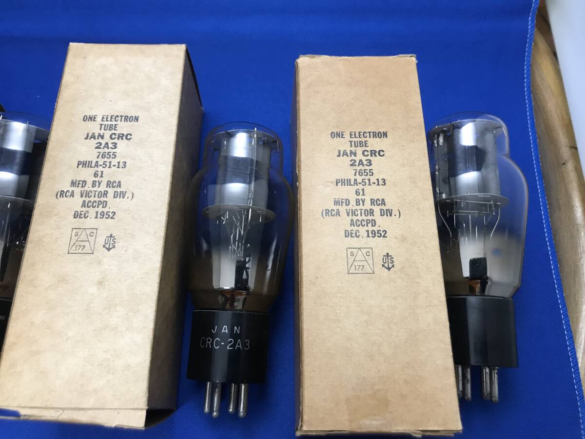 Yahoo!オークション - JAN CRC 2A3 7655 1952年無使用ペア4本現状出品