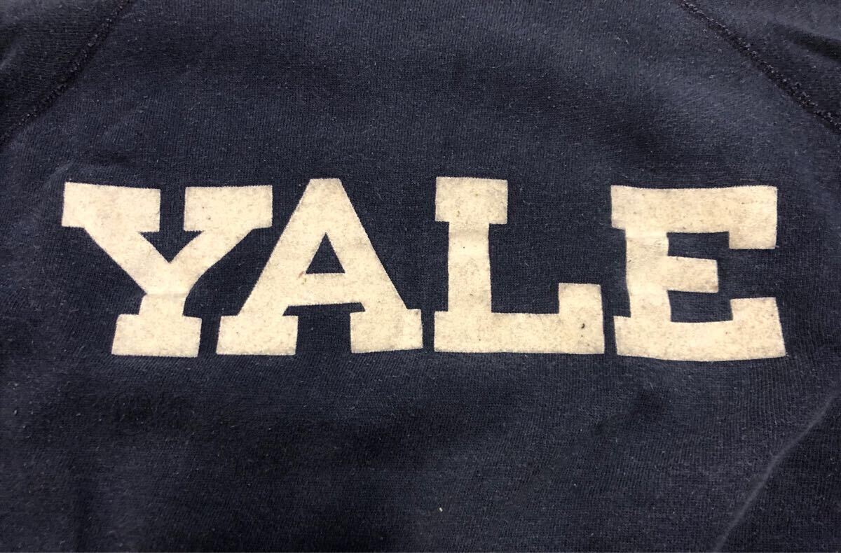 Yahoo!オークション - 60's''YALE'' ラグランスウェット フロッキープ...