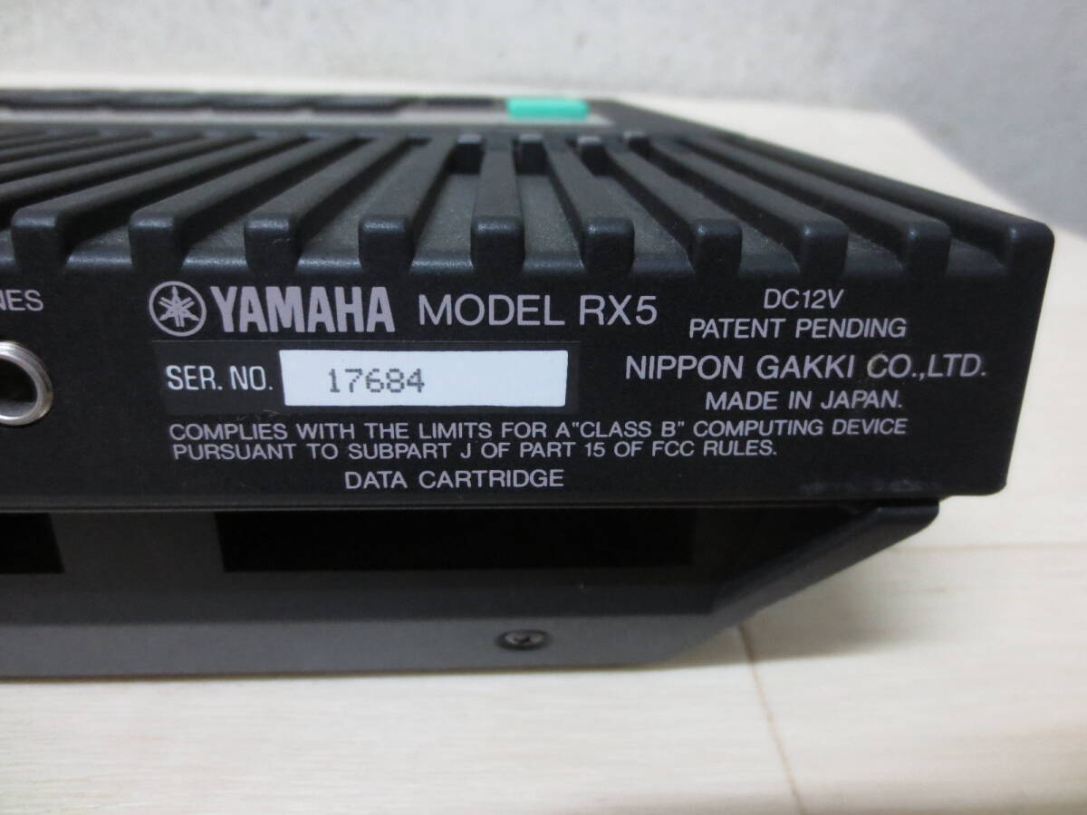 Yahoo!オークション - YAMAHA ヤマハ リズムマシンドラムマシン RX5 本...