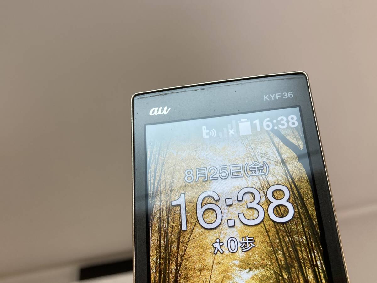 Yahoo!オークション - au KYF36 初期化済み 判定 かんたんケータイ 京...