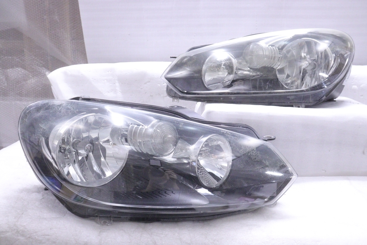 Yahoo!オークション - 45-1297 ハロゲン VW 1K ゴルフ6 左右ヘッドライ...