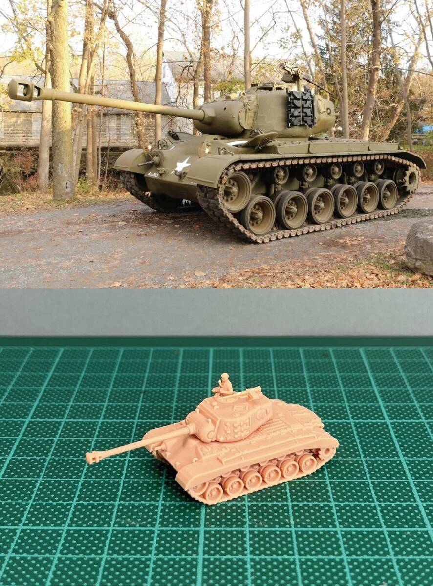 Yahoo!オークション - 1/144 未組立 WWII USA M26 Pershing Tank (fine...