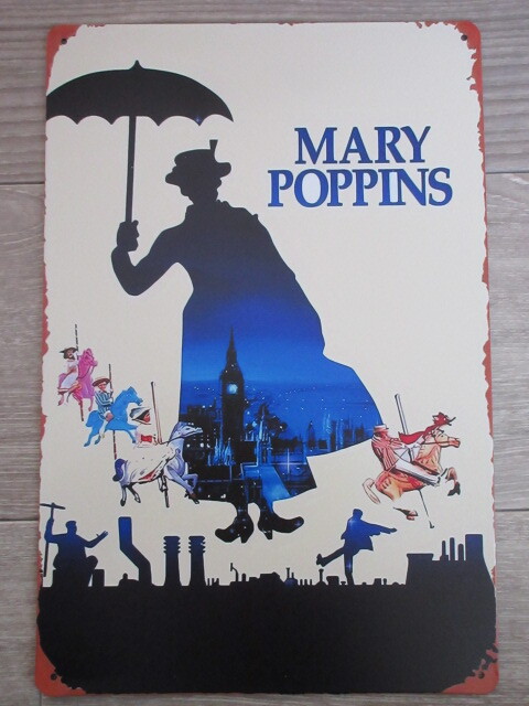 Yahoo!オークション - メリーポピンズ メタルサイン ブリキ看板5178