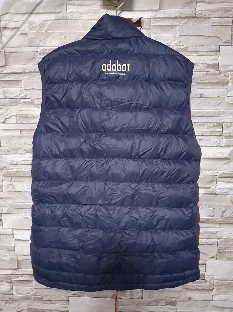men's H656 adabat アダバット ライトダウン ダウンベスト L ネイビー 紺(その他)｜売買されたオークション情報、yahooの商品情報をアーカイブ公開 - オークファン ...